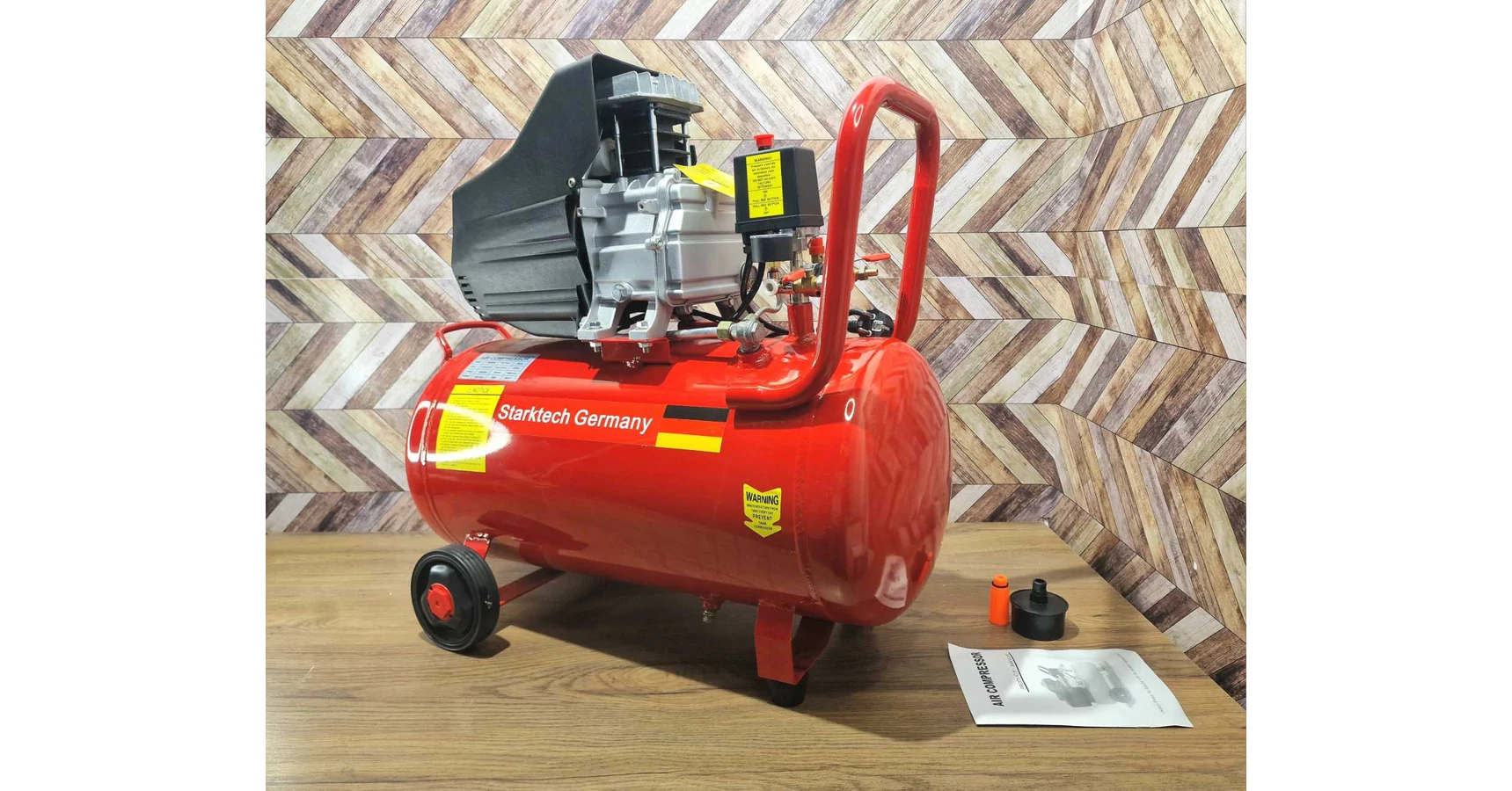 Starktech 50 literes kompresszor, olajkenésű kompresszor