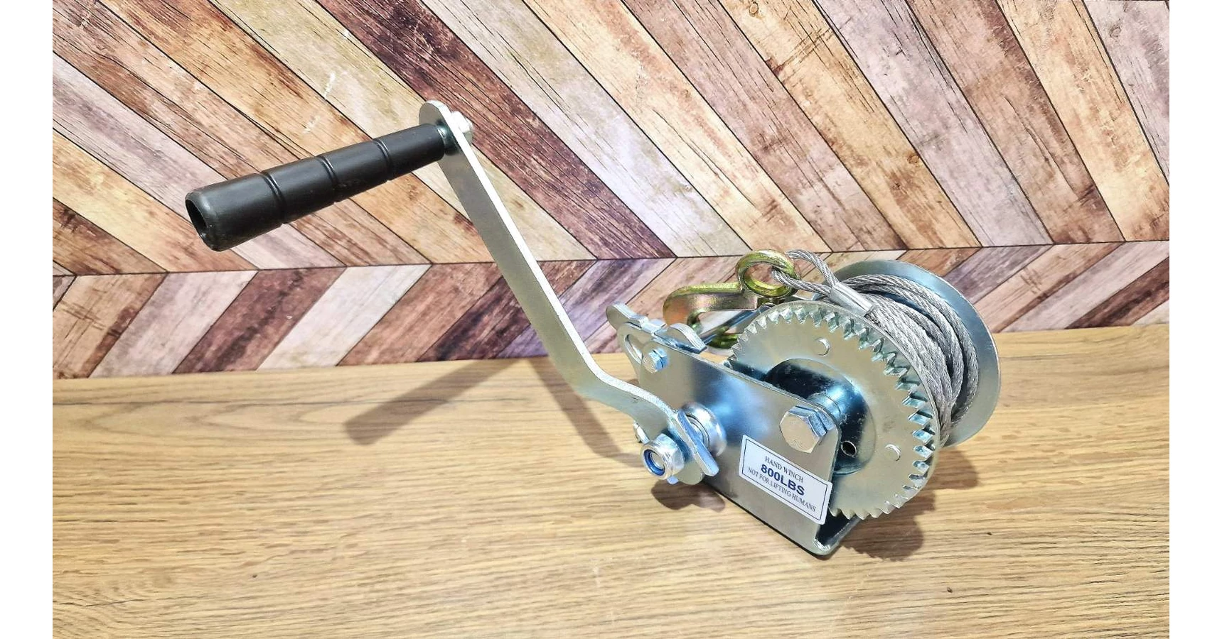 Kézi csörlő 363 kg/800lbs le-fel csörlőzés 10 m acélsodrony WZ-3-800 ...