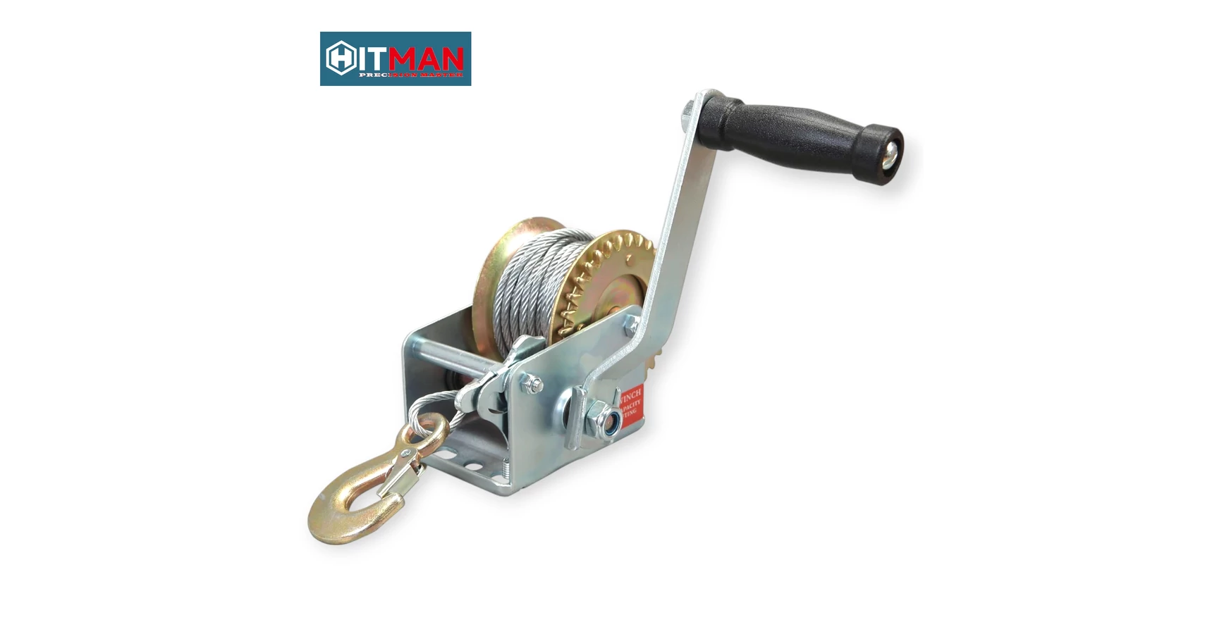Hitman profi kézi csörlő 2500 kg / 10 m sodrony